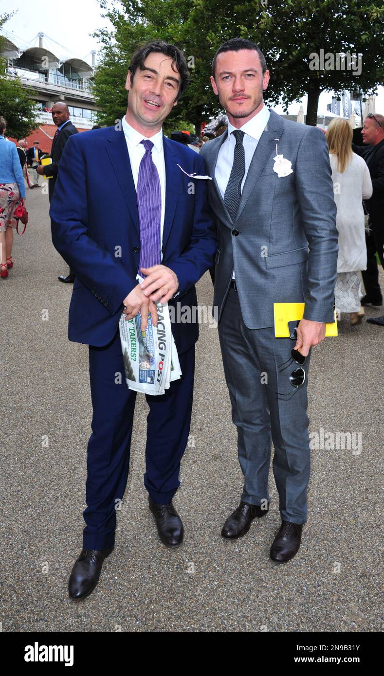 Luke Evans, Nat Parker seen at Glorious Goodwood Ladies Day at the ...