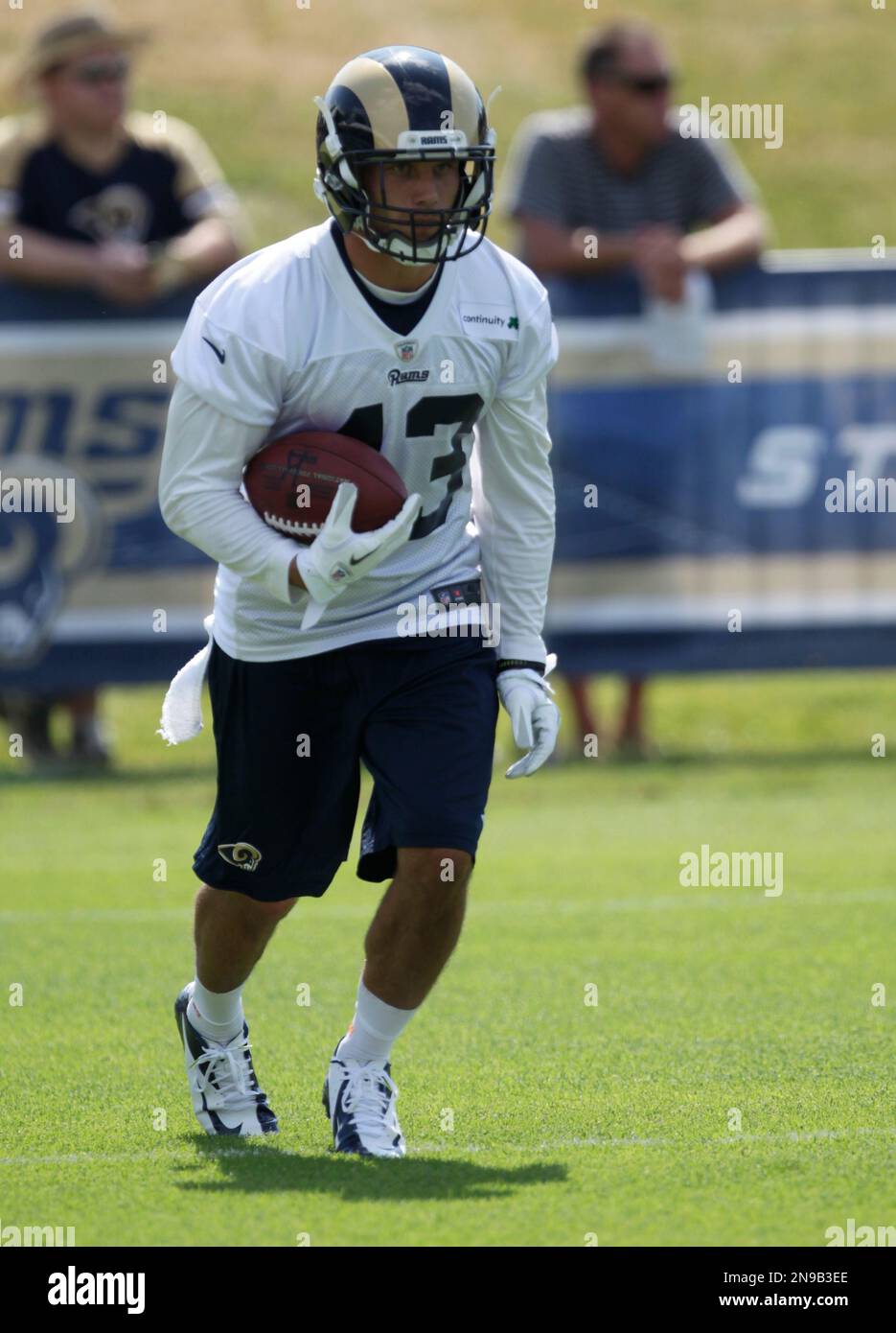 St. Louis Rams defensive back Craig Dahl (43) catches the ball during ...