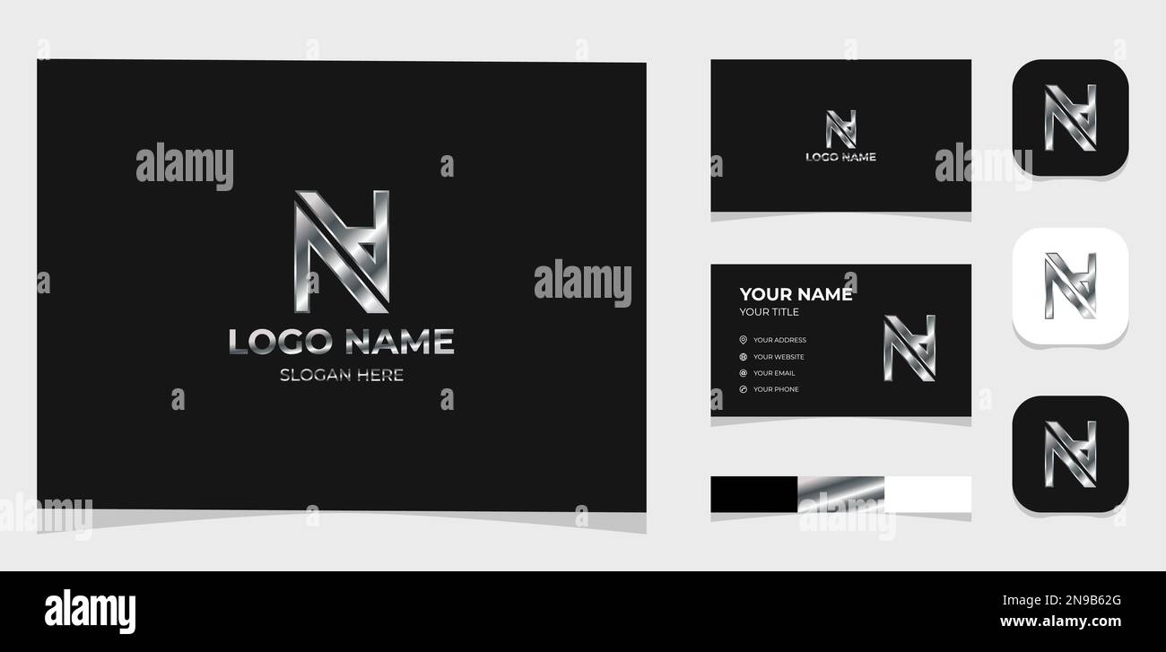 Template Logo Creative Initial Letter N and A or A and N. Creative ...