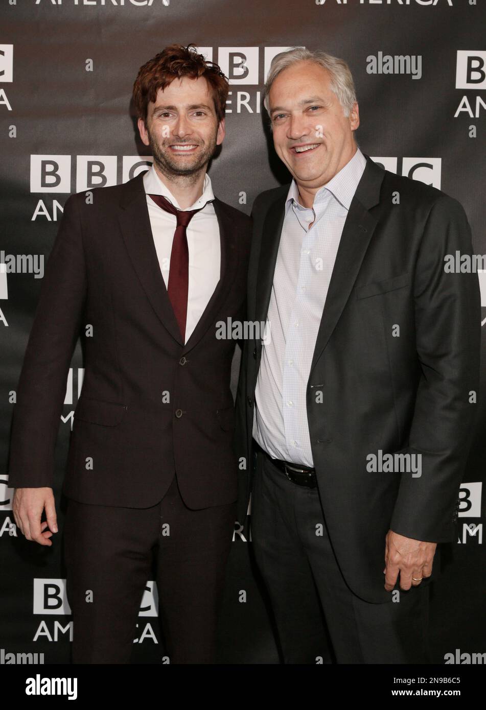 David Tennant and BBC America America President Herb Scannell attend ...