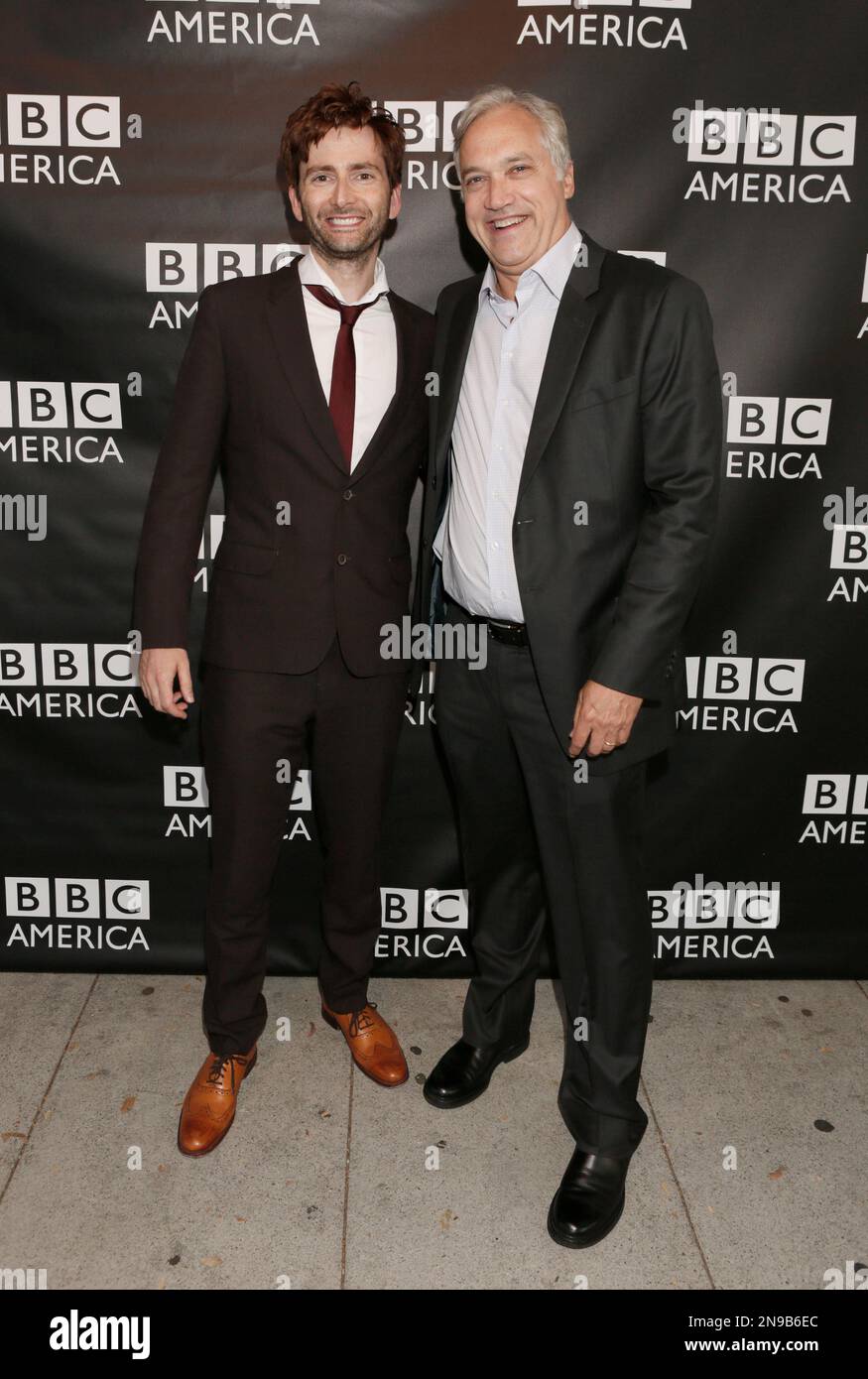 David Tennant and BBC America America President Herb Scannell attend ...