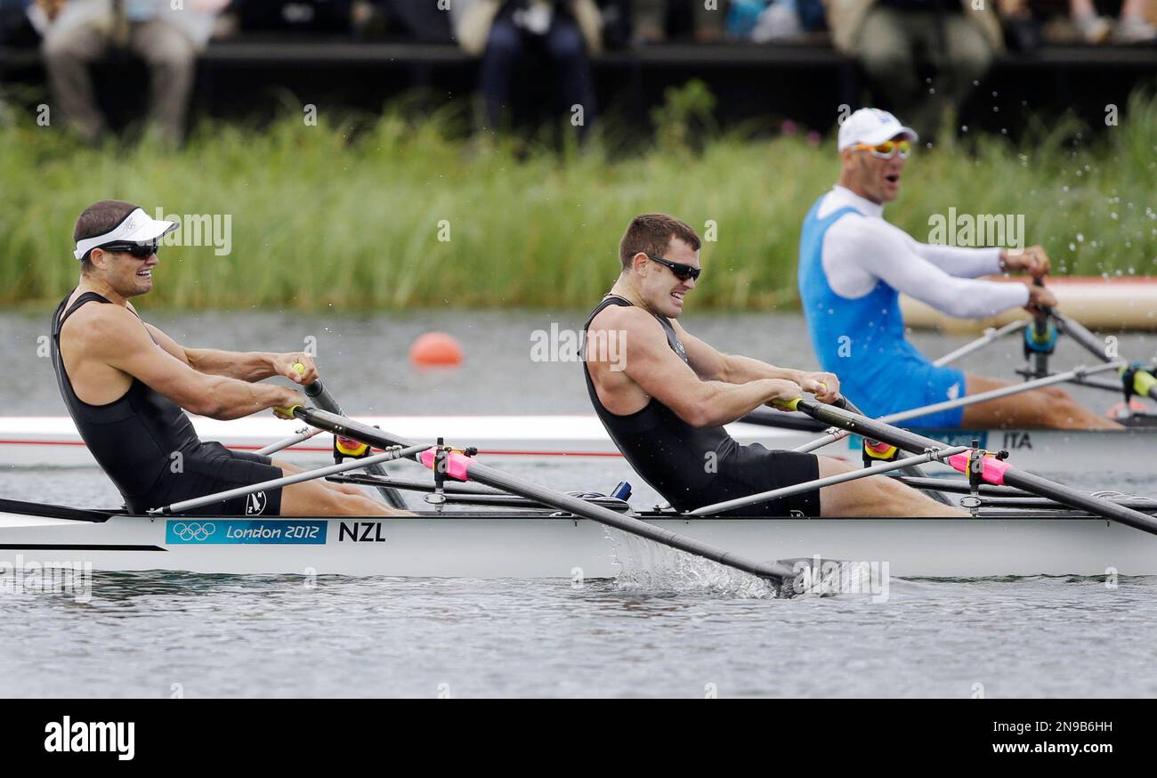 New Zealand's Joseph Sullivan, right, and Nathan Cohen stroke to win ...