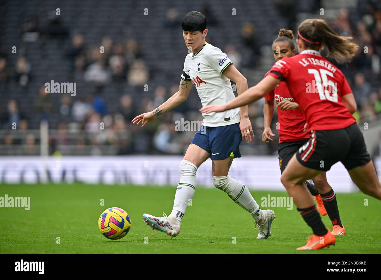 London, UK. 12th Feb, 2023. Ashleigh Neville (29) of Tottenham pictured ...