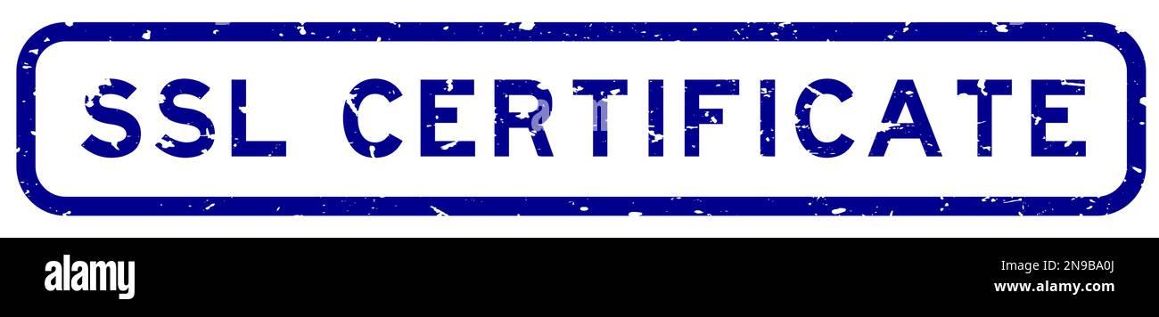 Grunge Blue Ssl Abbreviation Of Secure Sockets Layer Certificate Word Square Rubber Seal Stamp