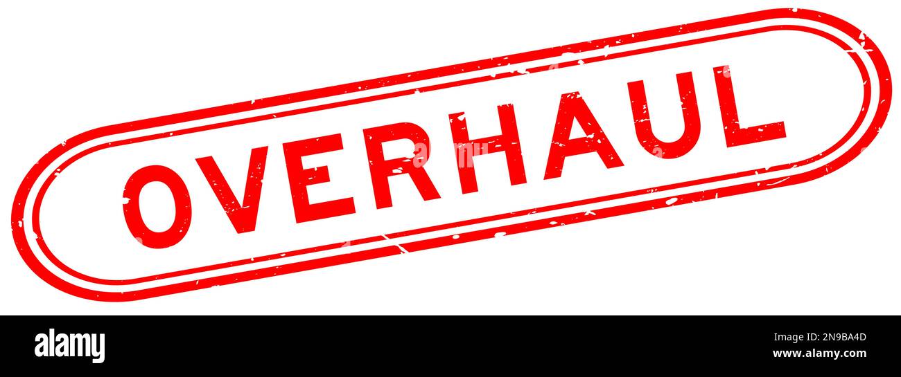 Grunge red overhaul word rubber seal stamp on white background Stock Vector Image & Art - Alamy