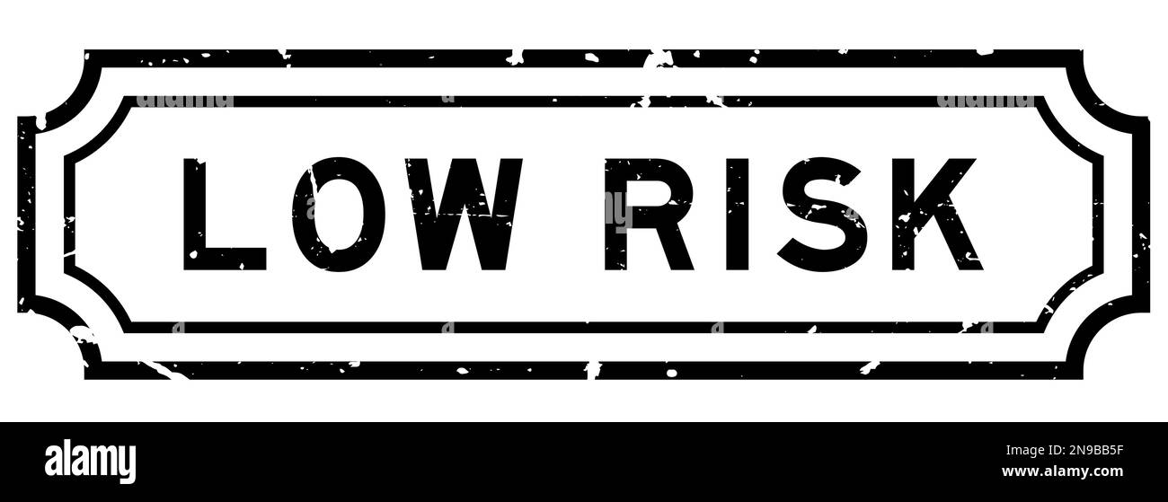 Grunge black low risk word rubber seal stamp on white background Stock Vector Image & Art - Alamy