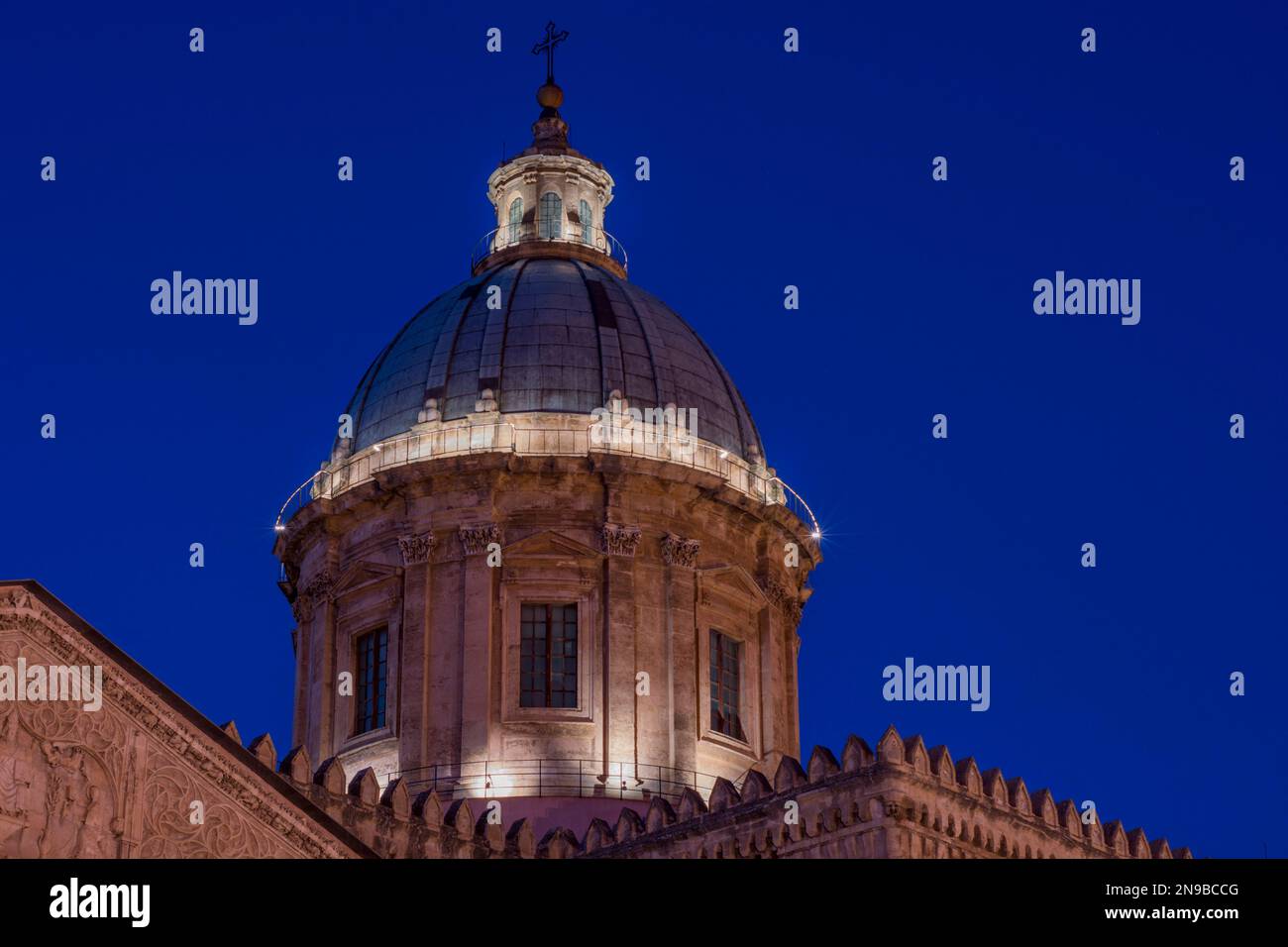 Cathedral of palermo dome hi-res stock photography and images - Alamy