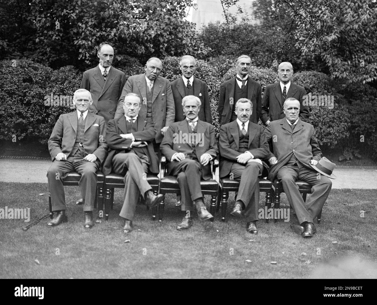 Members of the new national government of Great Britain met for the ...