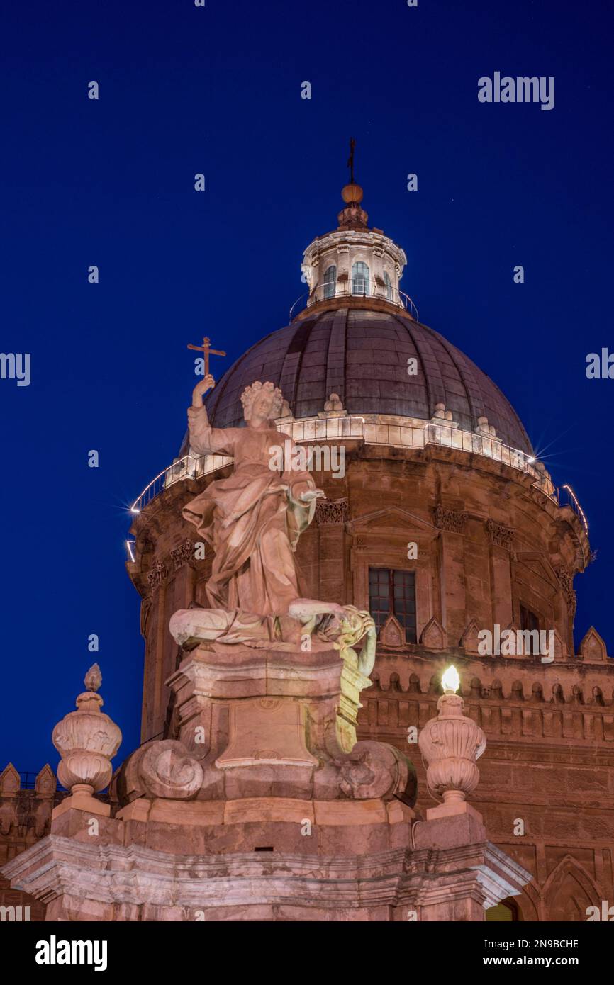 Palermo cathedral dome hi-res stock photography and images - Alamy