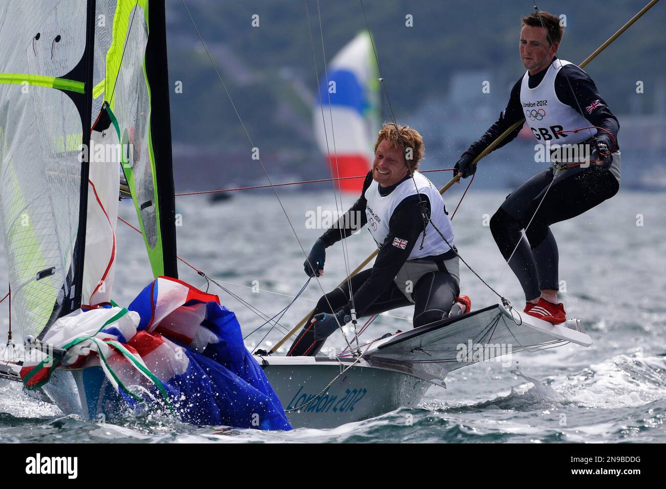 Great Britain's Stevie Morrison, left, and Ben Rhodes compete during ...