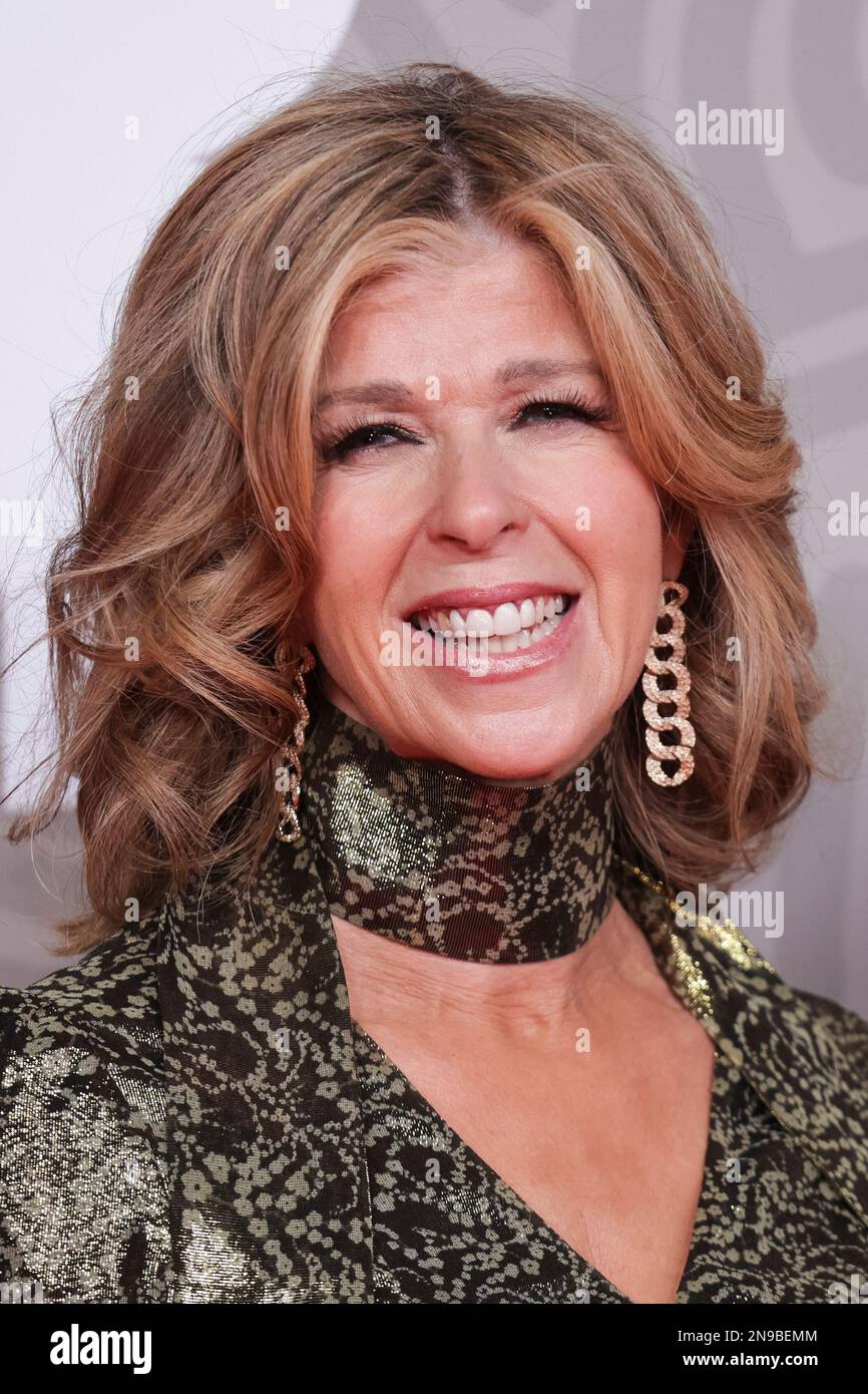 Kate Garraway poses for photographers upon arrival at the Brit Awards ...