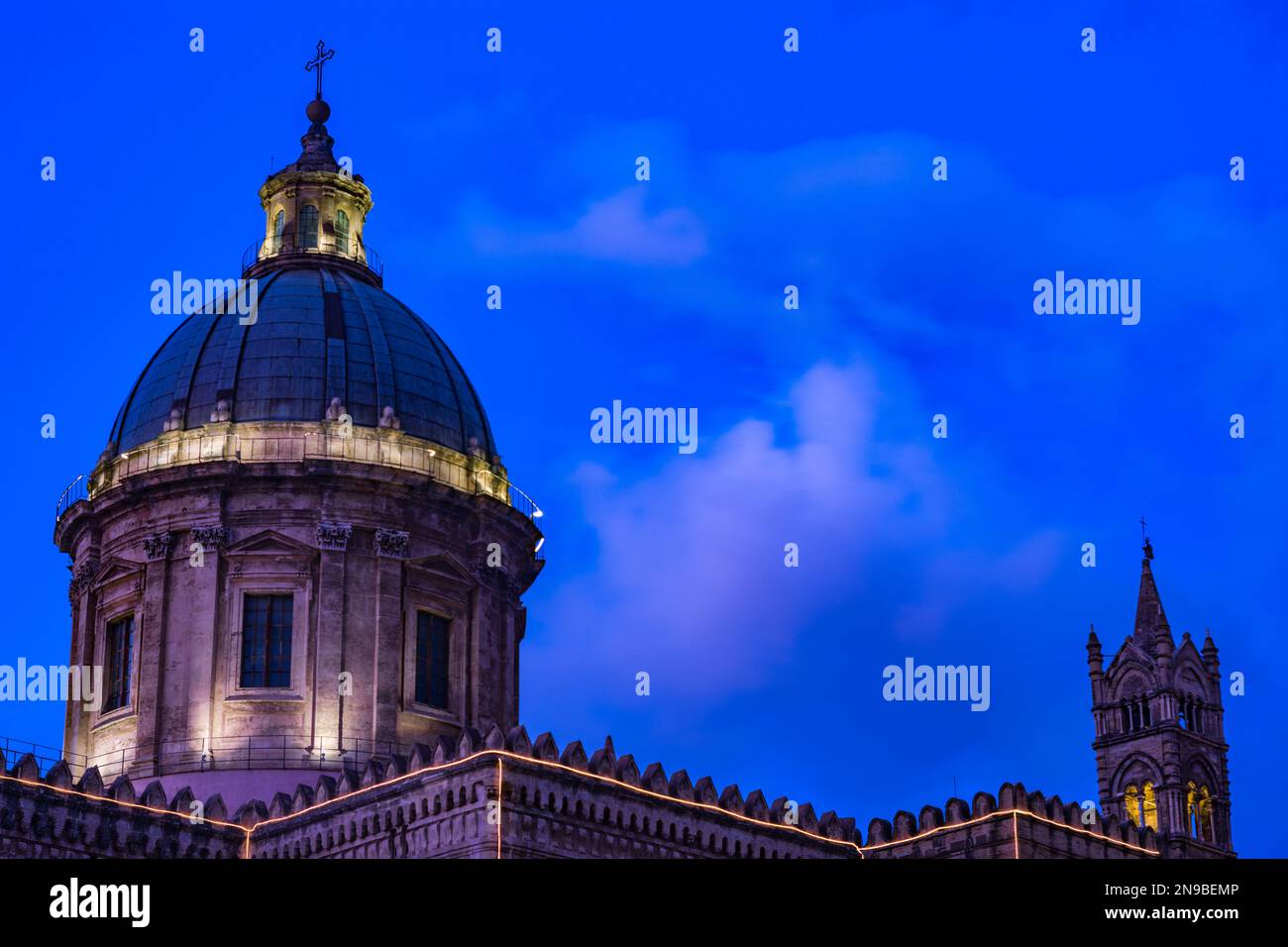 Palermo cathedral dome hi-res stock photography and images - Alamy