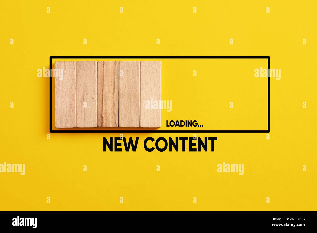 Uploading, downloading or updating new content concept. New content ...