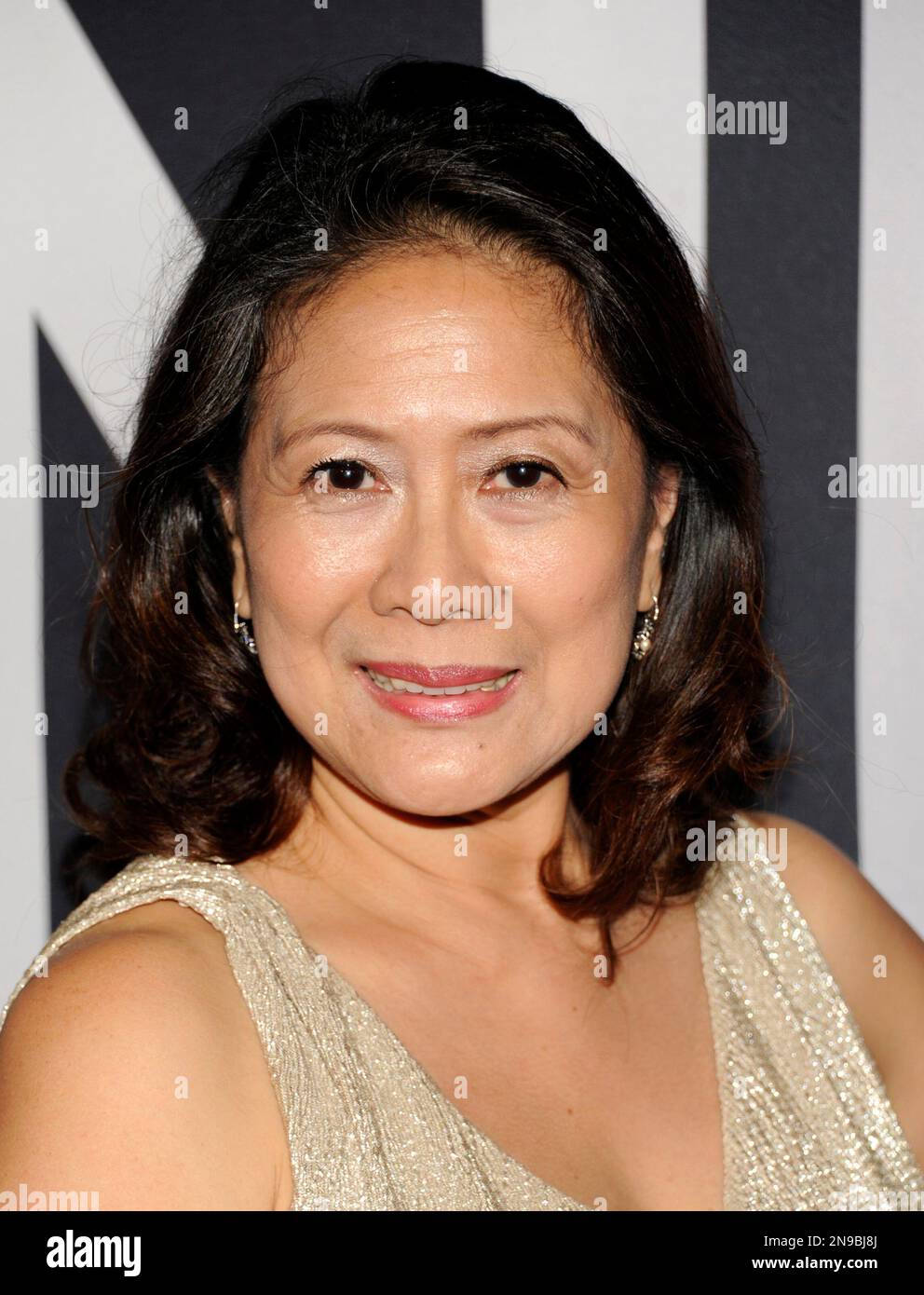 Madeleine Nicolas attends the world premiere of "The Bourne Legacy" at the Ziegfeld Theatre on ...