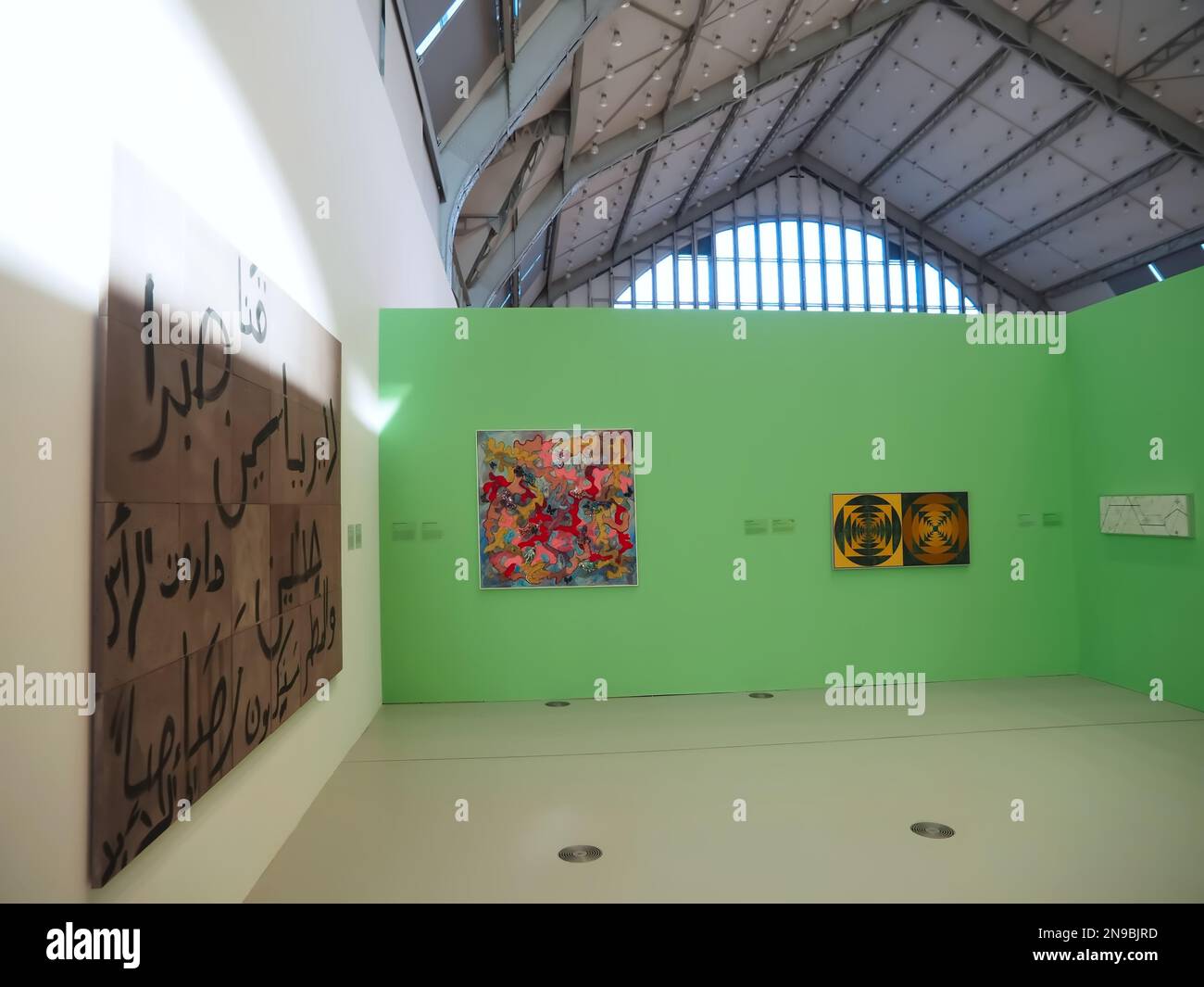contemporary art collection of Deichtorhallen in Hamburg Stock Photo ...