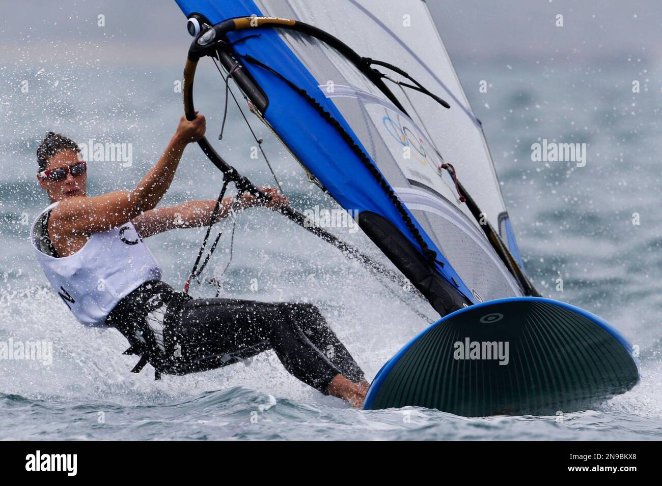 Canada's Nikola Girke competes during the rs:x women class race at the ...