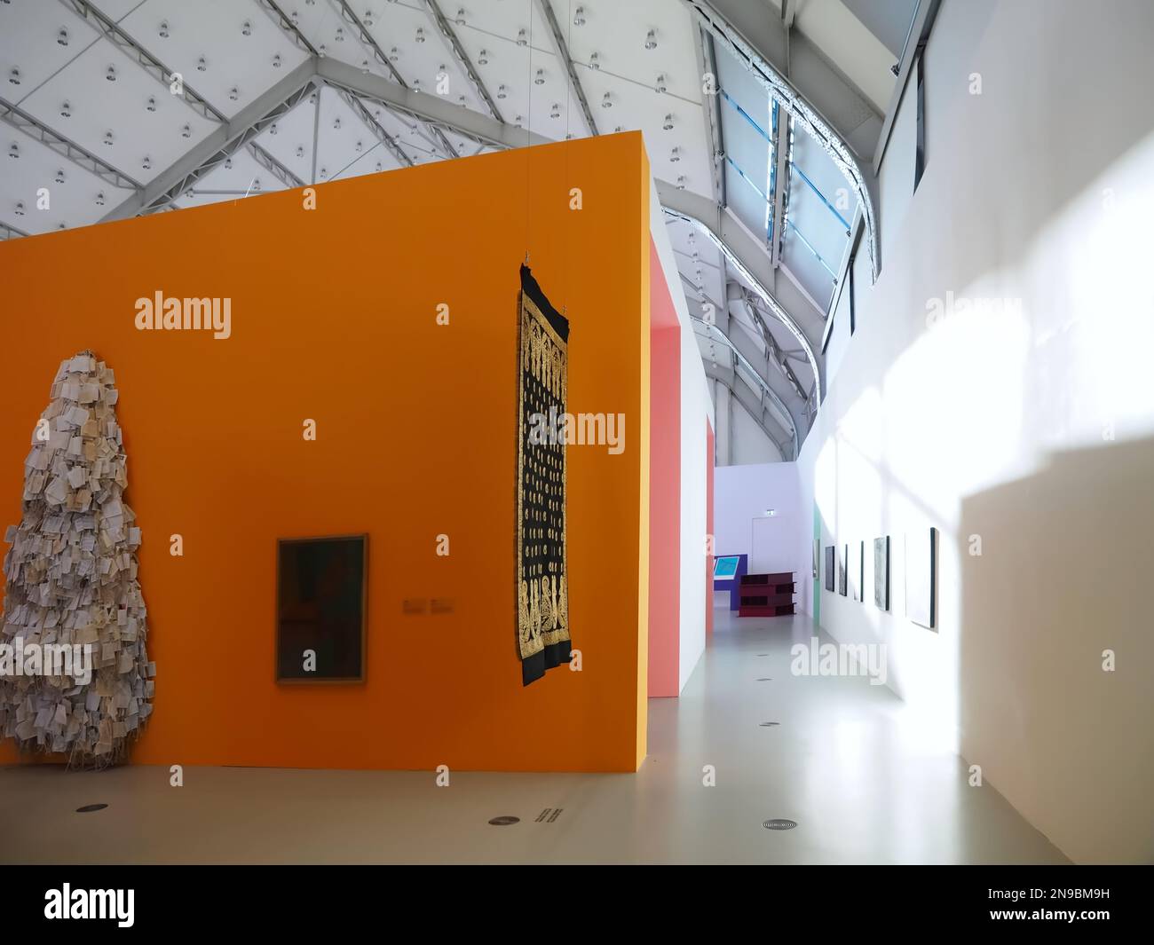 contemporary art collection of Deichtorhallen in Hamburg Stock Photo ...