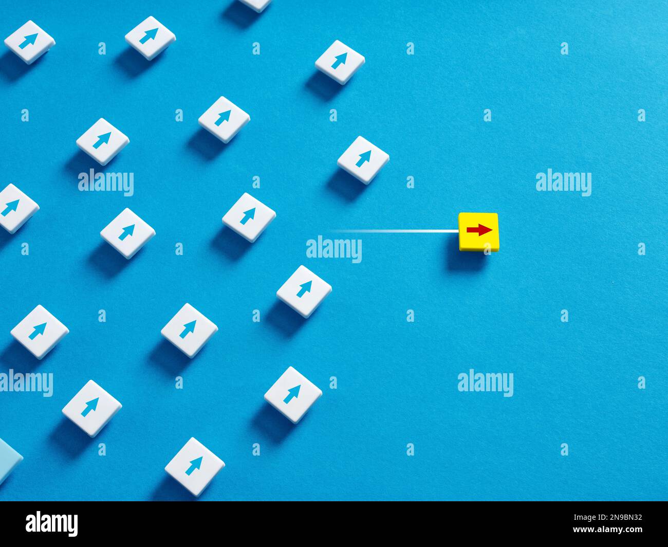 Stand out from the crowd. Individuality, independence, uniqueness and ...