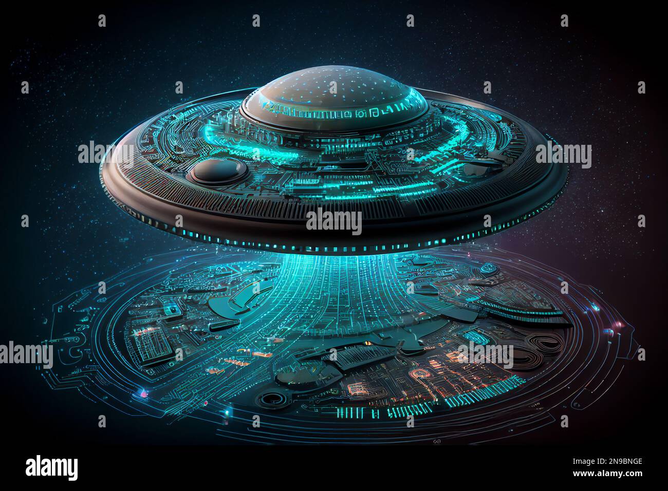 Spaceship generative ai hi-res stock photography and images - Alamy