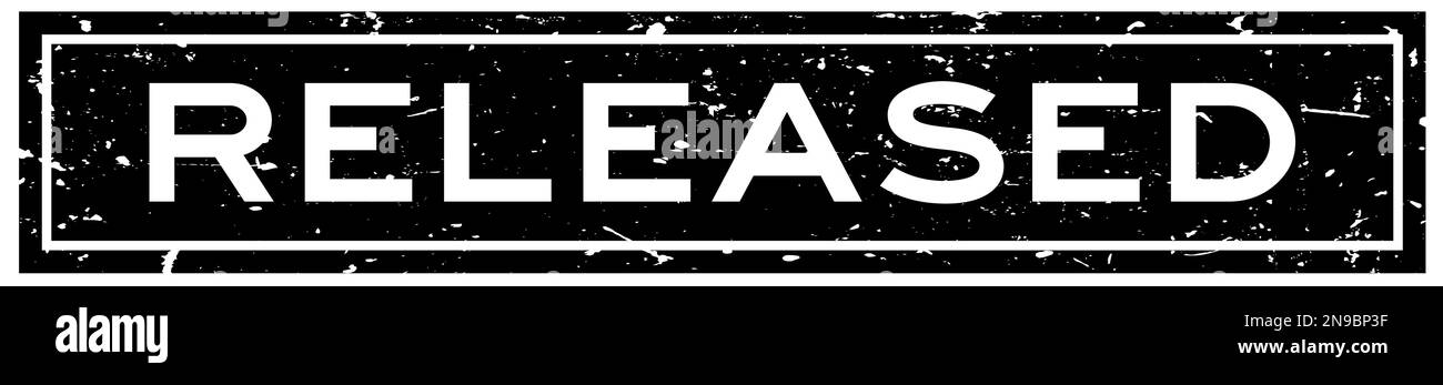 Grunge black released word square rubber seal stamp on white background Stock Vector Image & Art ...