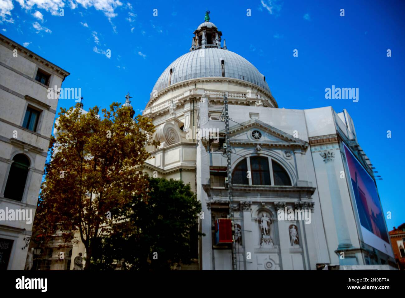 A low angle shot of the historic Santa Maria della Salute building in ...