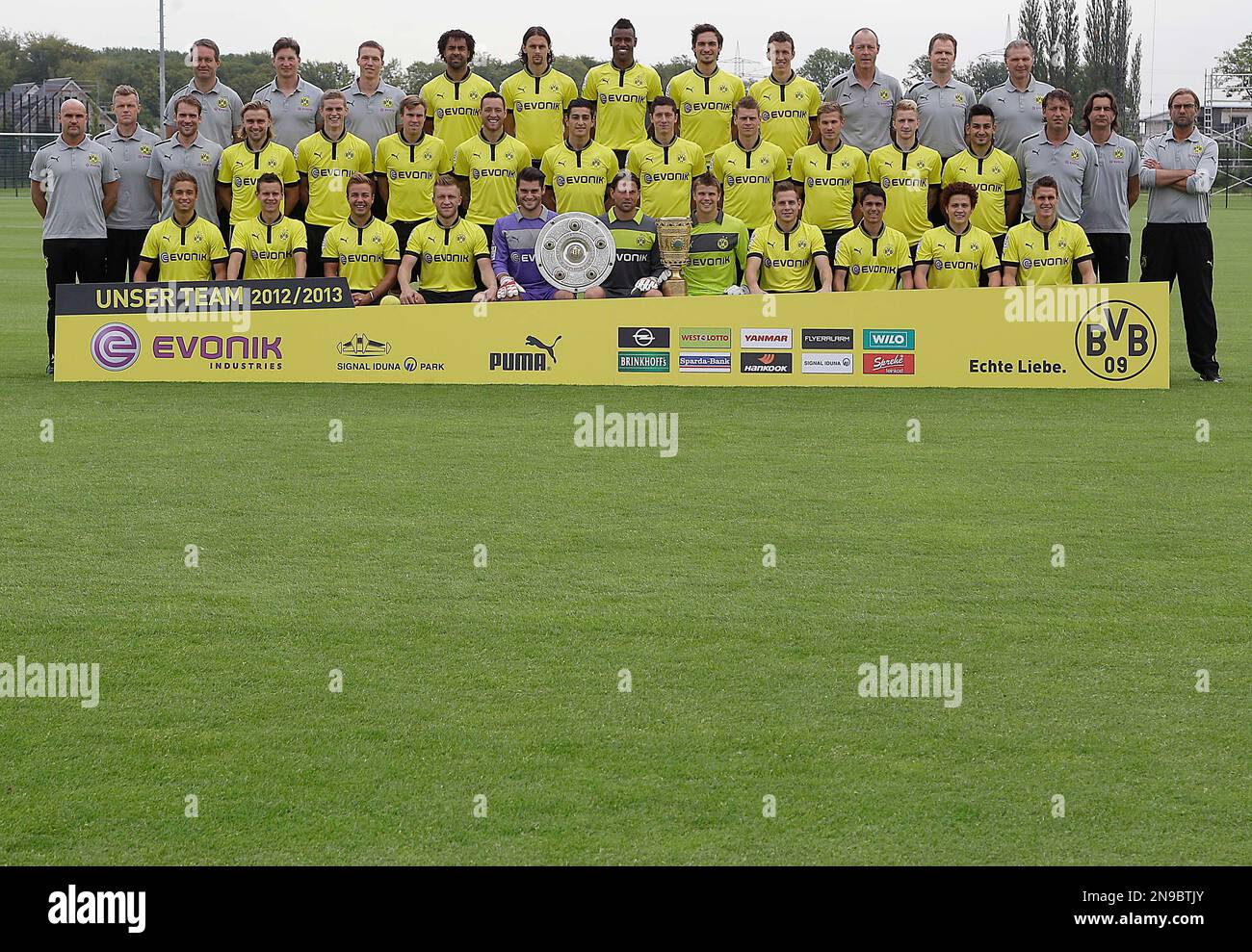 The soccer team of Borussia Dortmund of the German first division ...