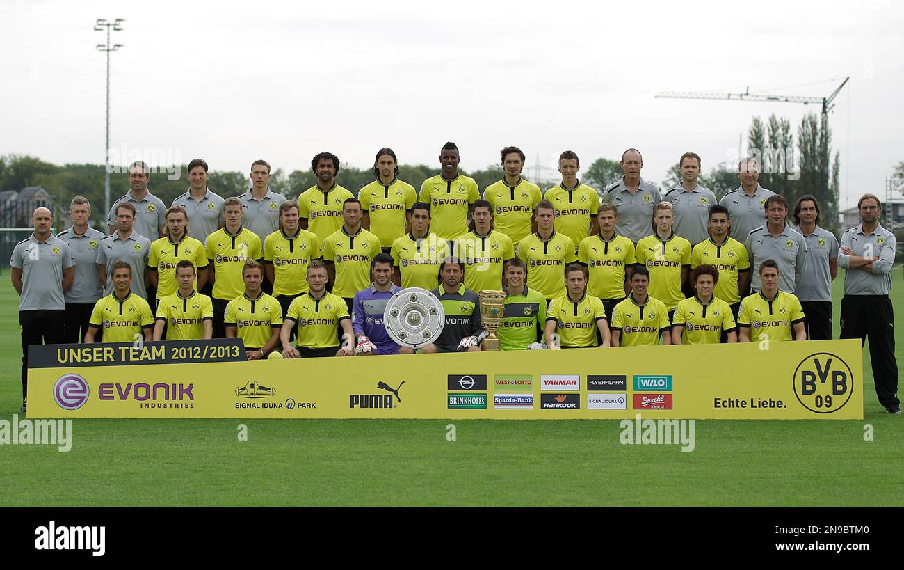 The soccer team of Borussia Dortmund of the German first division ...