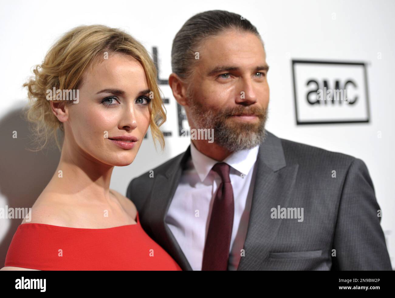 COMMERCIAL IMAGE - Actors Dominique McElligott, left, and Anson Mount ...