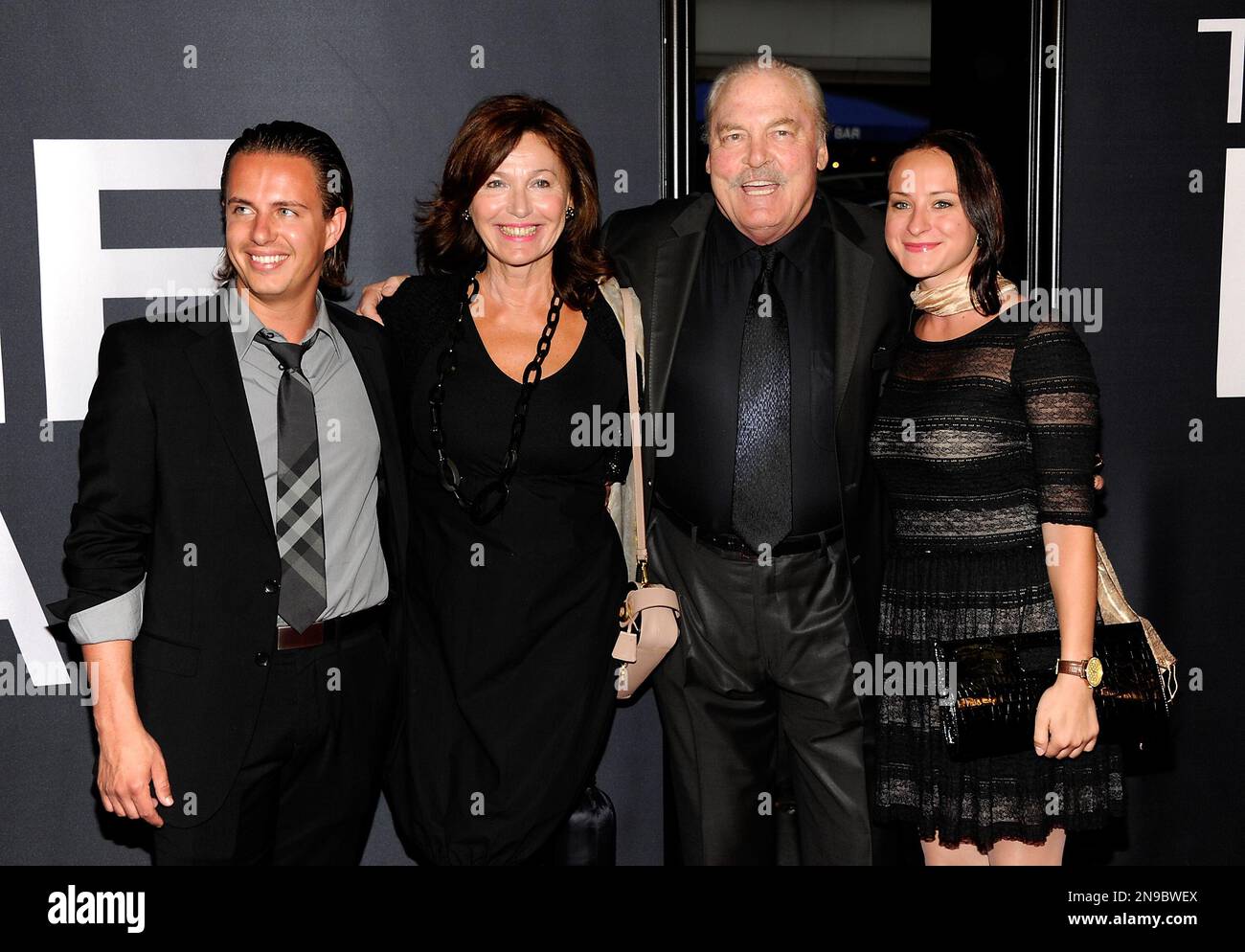 Actor Stacy Keach with wife Malgosia, son Shannon and daughter Karolina ...