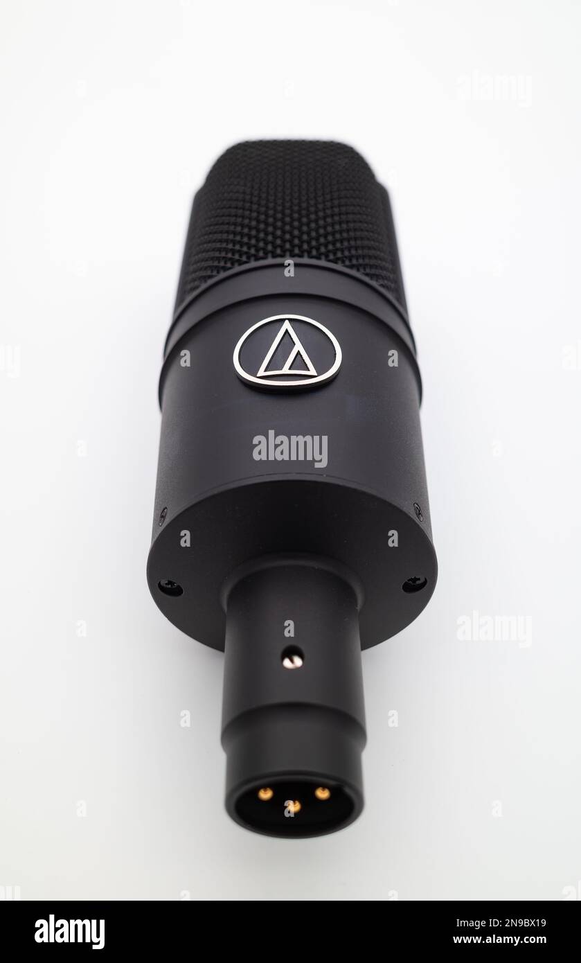 Zurich, Switzerland - December 21, 2022: Studio microphone large ...