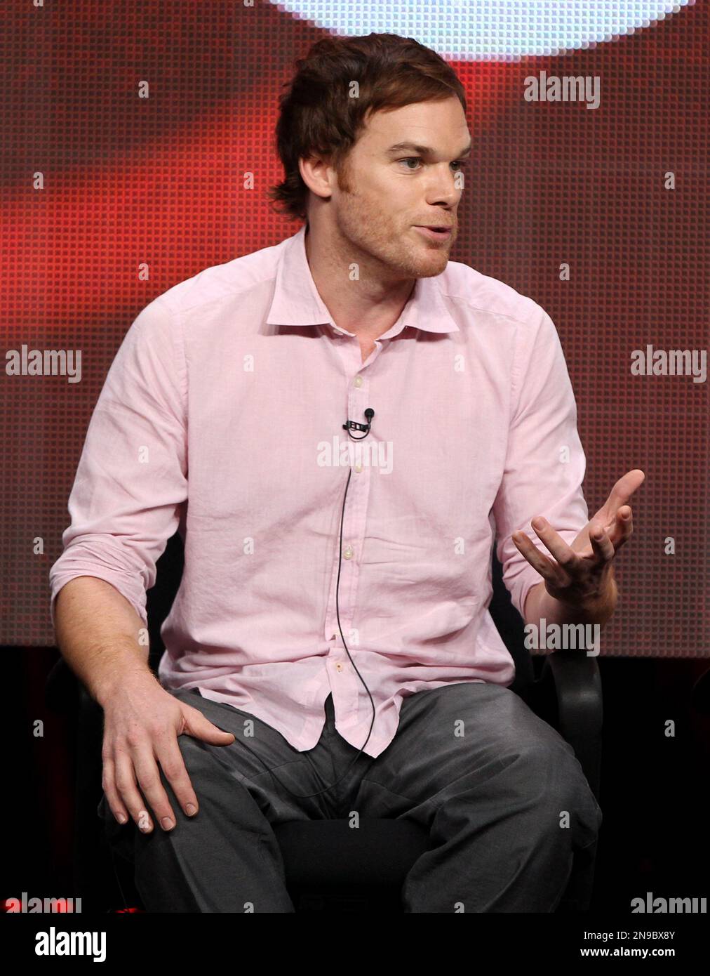 Actor Michael C. Hall, from the television show "Dexter", is seen ...
