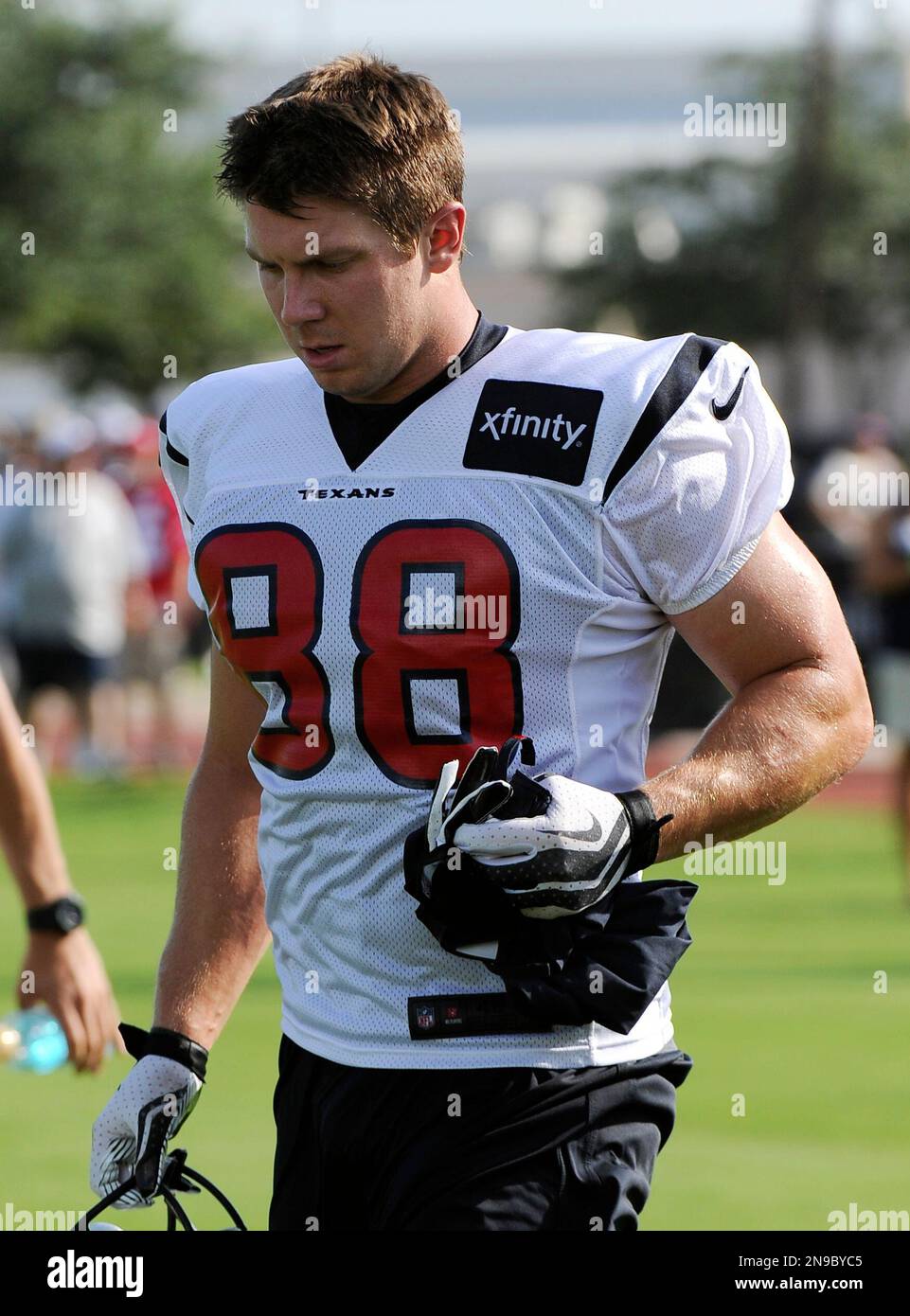 Houston Texans' Garrett Graham in action during training camp Sunday ...