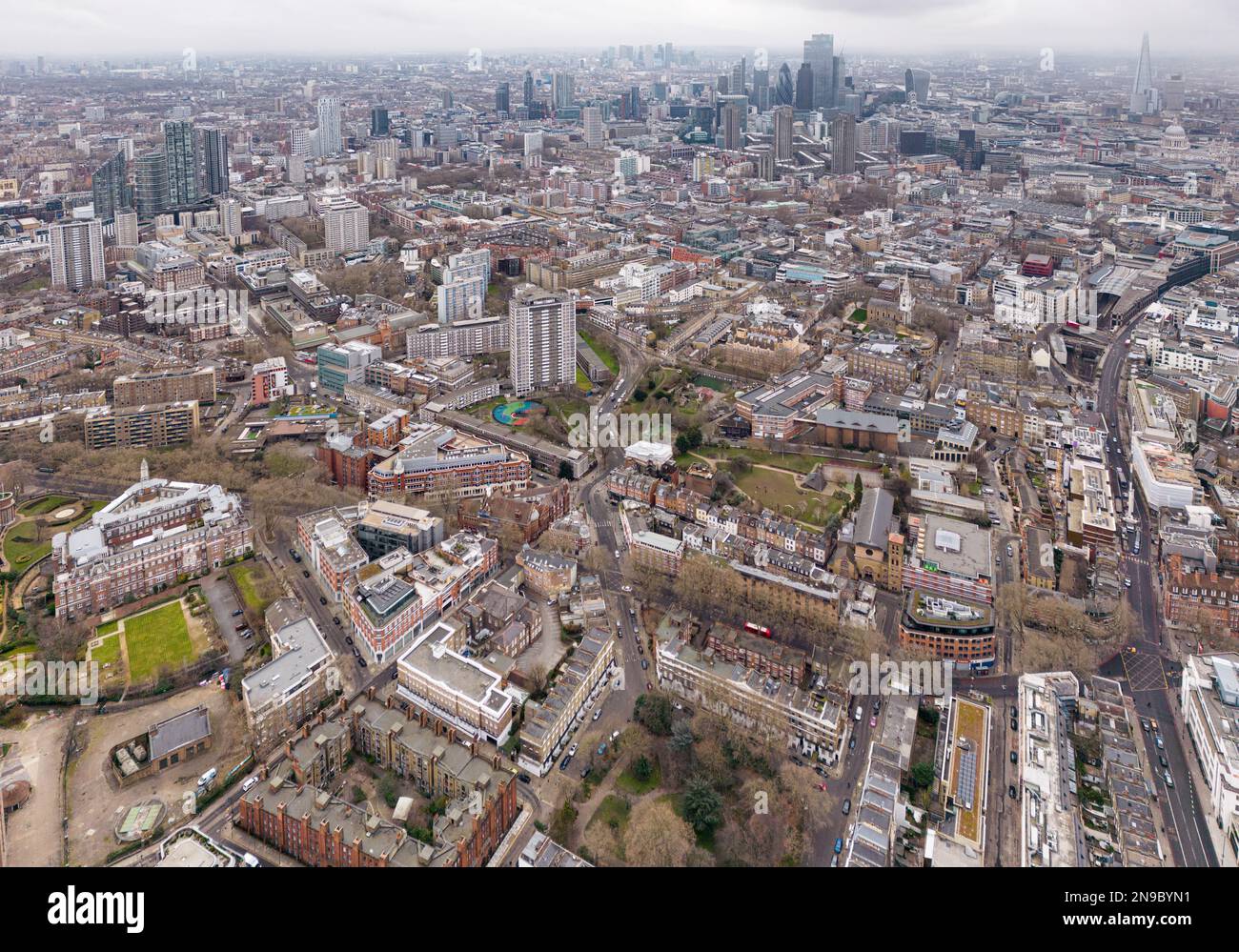 Islington london aerial hi-res stock photography and images - Alamy