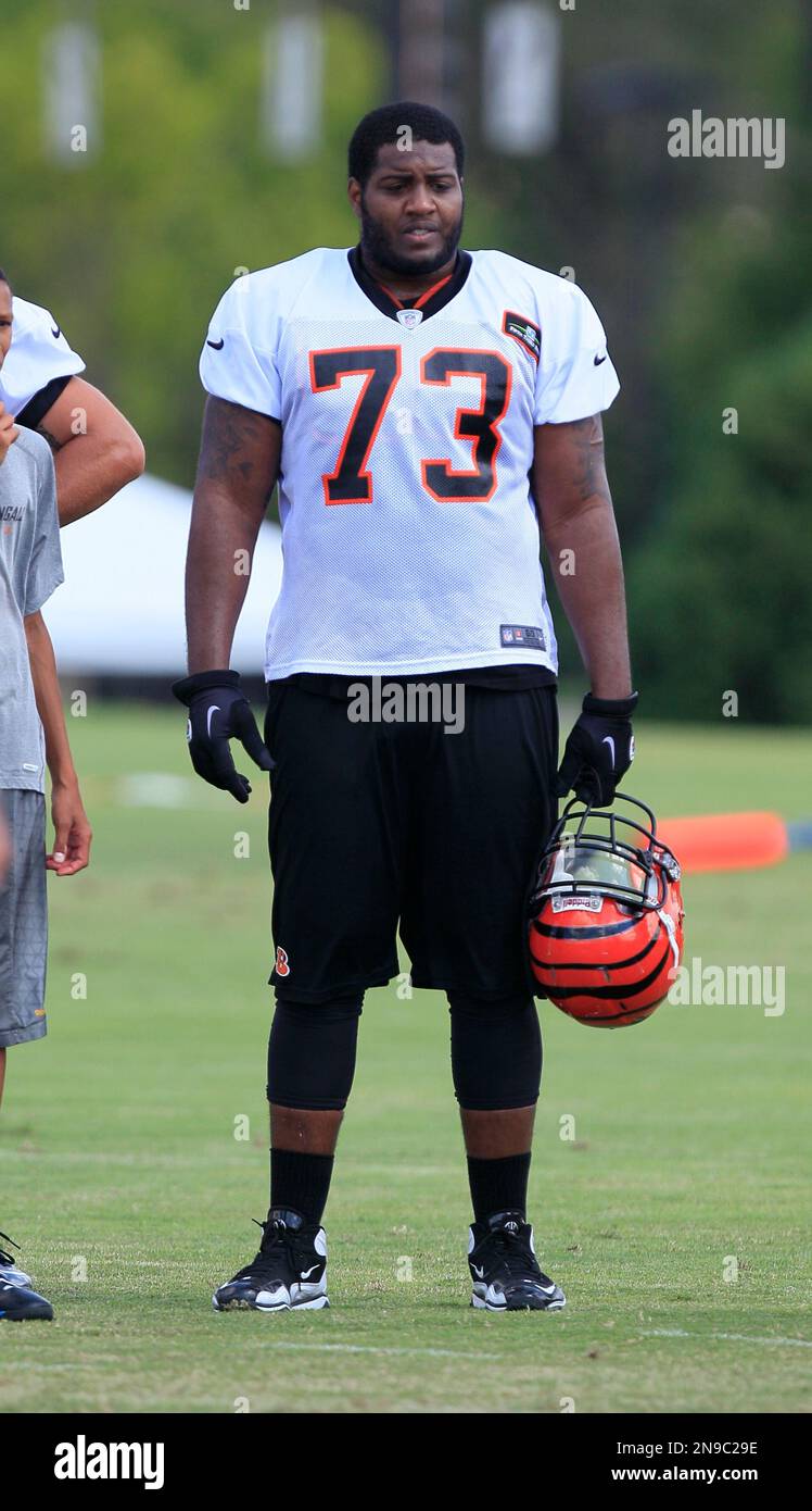 Cincinnati Bengals offensive tackle Anthony Collins watches during the ...