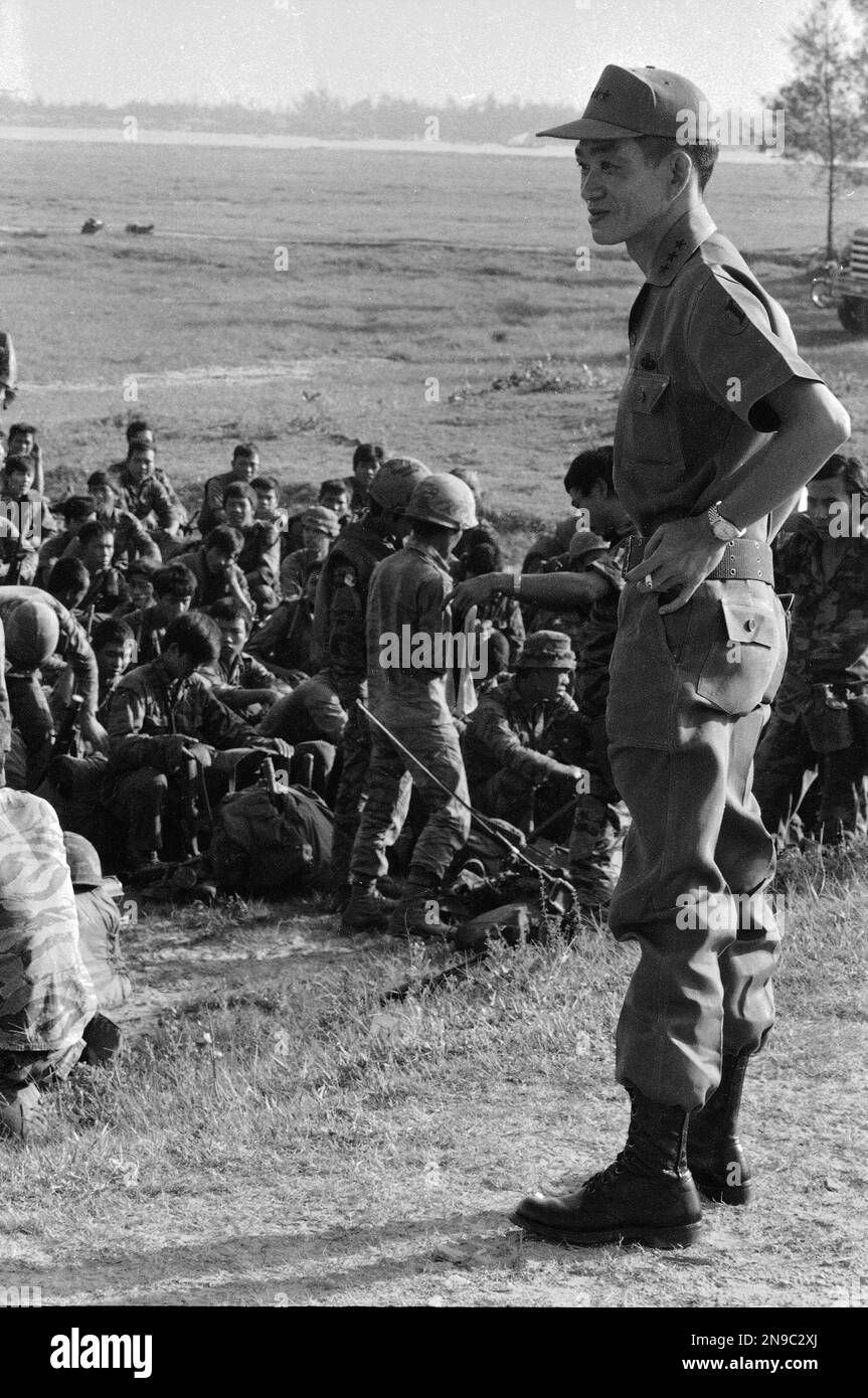 Gen. Ngo Quang Truong, right, the man in charge of the current Saigon ...