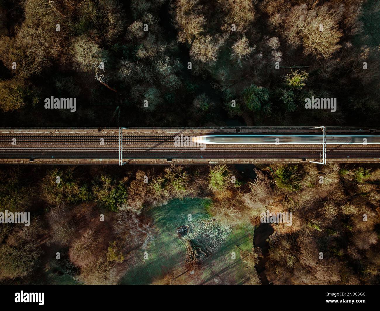 High speed trains aerial hi-res stock photography and images - Alamy