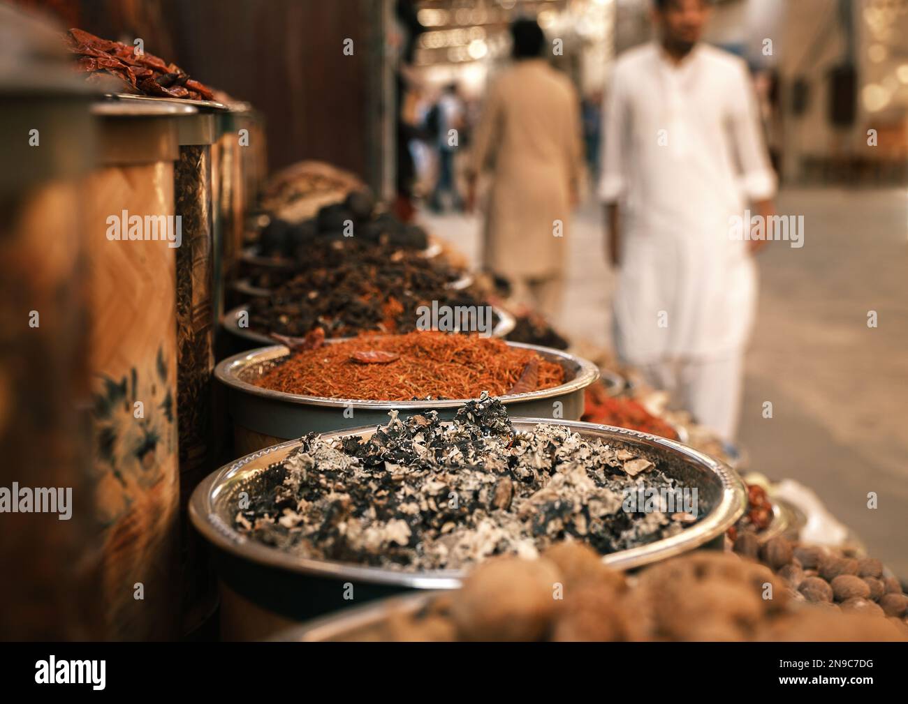 Arabic Spices at the market in Dubai Stock Photo - Alamy