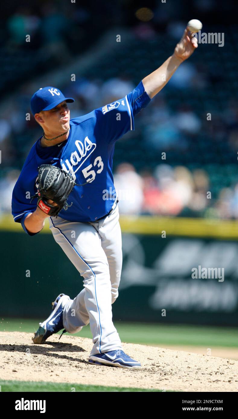 Kansas City Royals' starting pitcher Will Smith throws during the ...