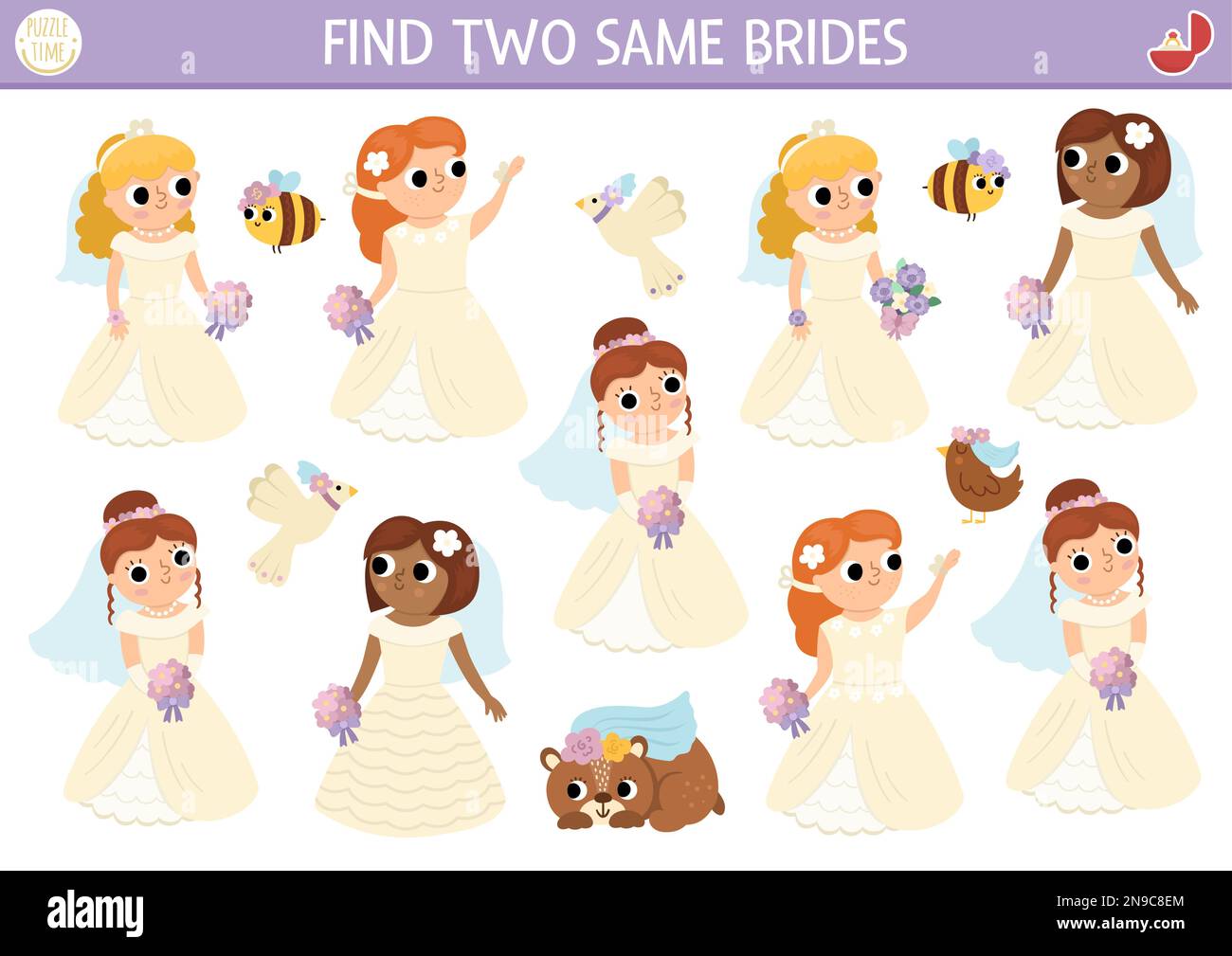 Matching dress children Stock Vector Images - Alamy