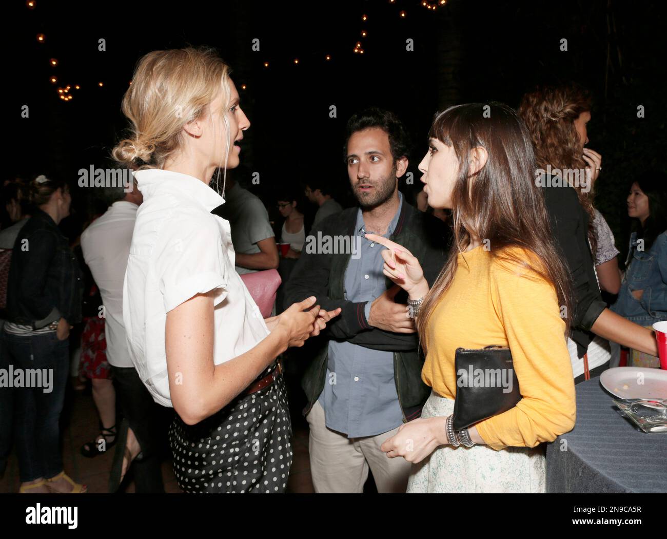 Jessica de Ruiter, Alex Isreal and Nicole Simone attend the "Celeste ...