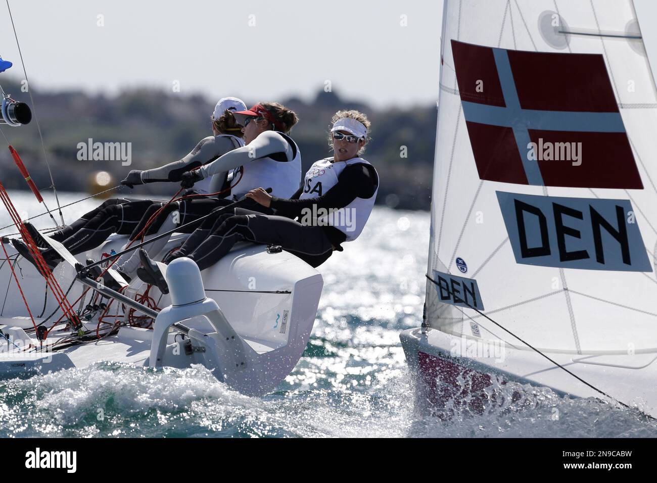 USA's Anna Tunnicliffe, Debbie Capozzi and Molly O'brian challenge ...