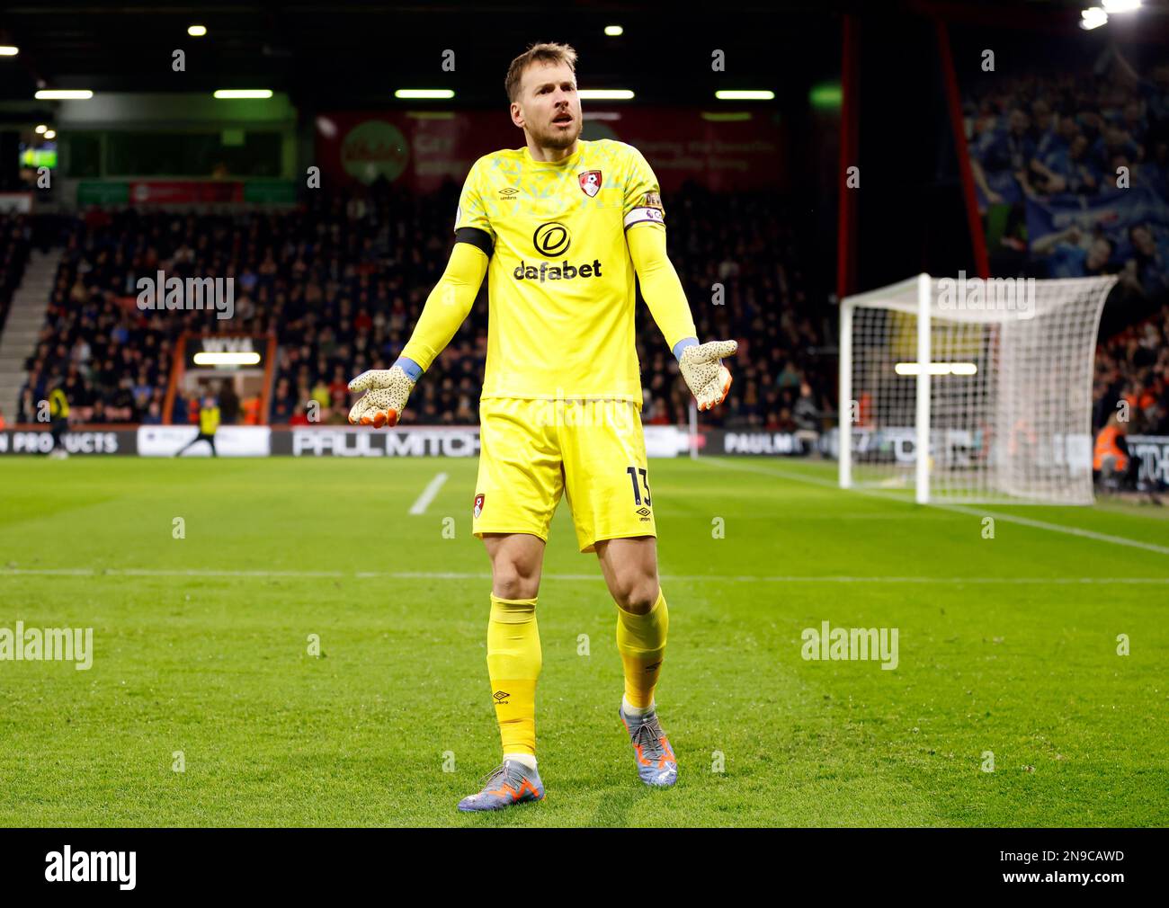 Bournemouth goalkeeper Neto during the Premier League match at the ...
