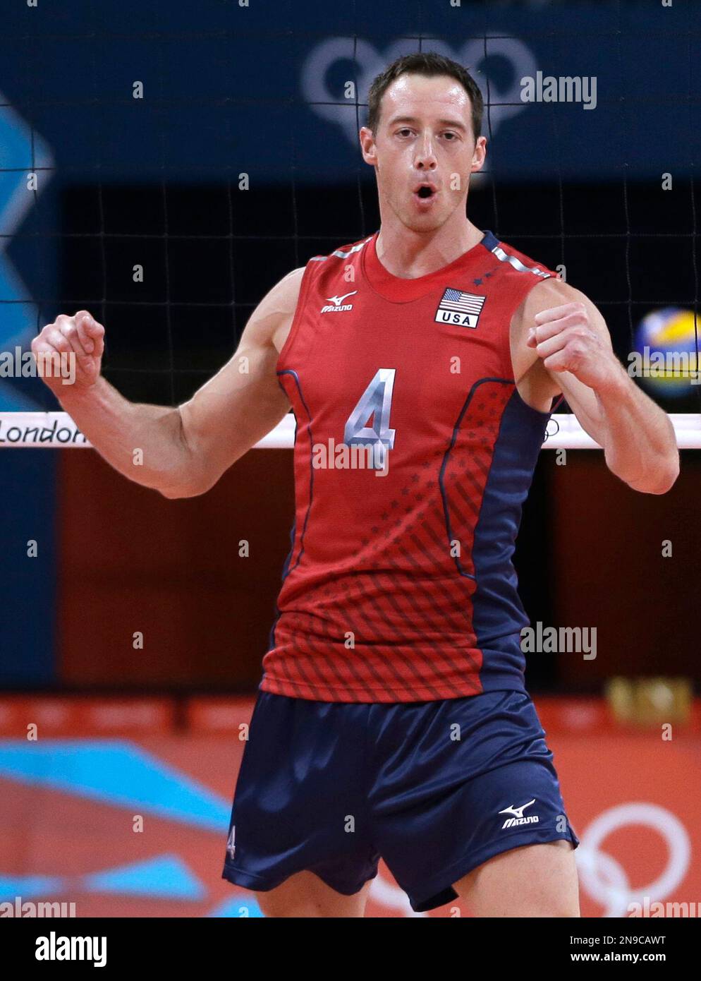 United States' David Lee celebrates after scoring a point against ...