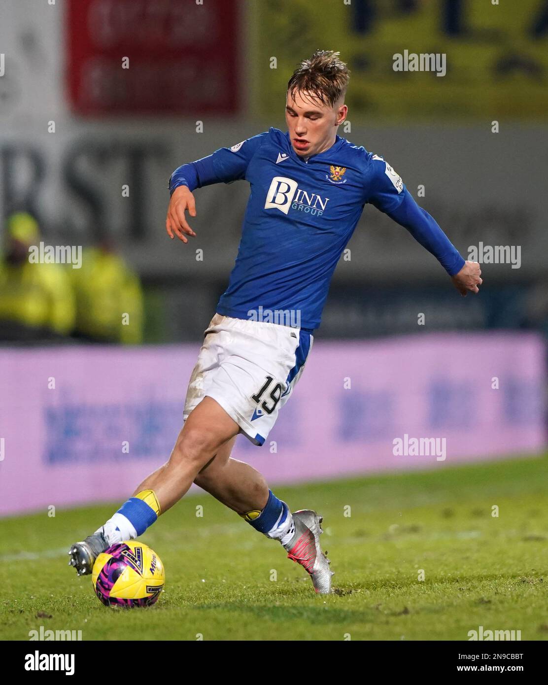 St Johnstone's Adam Montgomery during the Scottish Cup fourth round ...