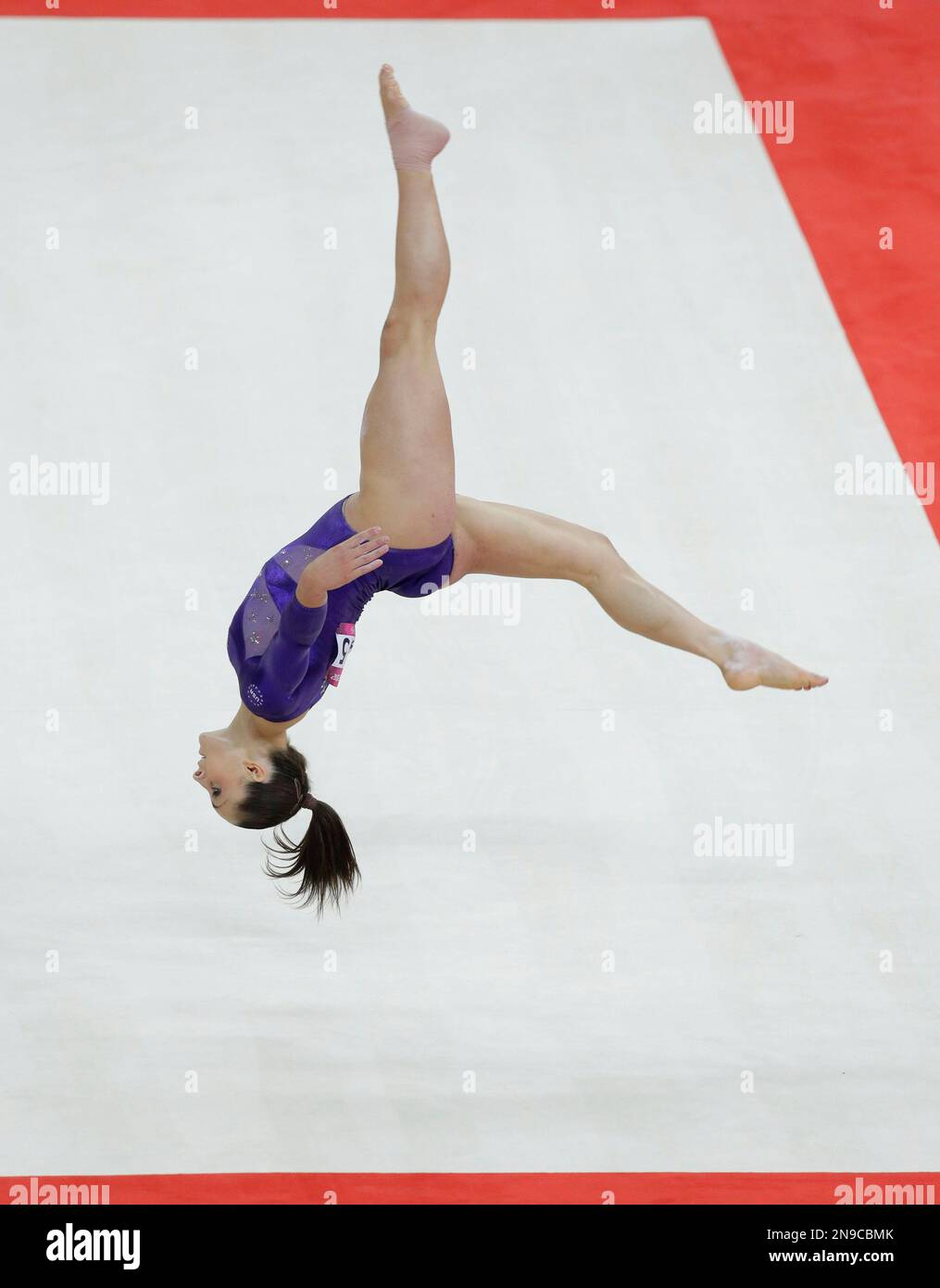 U.S. gymnast Jordyn Wieber performs on the floor during the Artistic ...