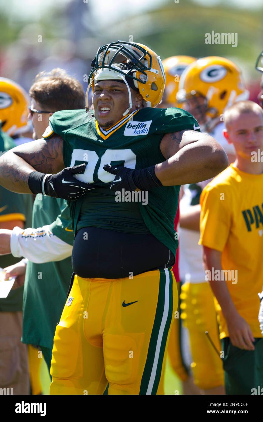 Green Bay Packers defensive end Jerel Worthy (99) at NFL football ...