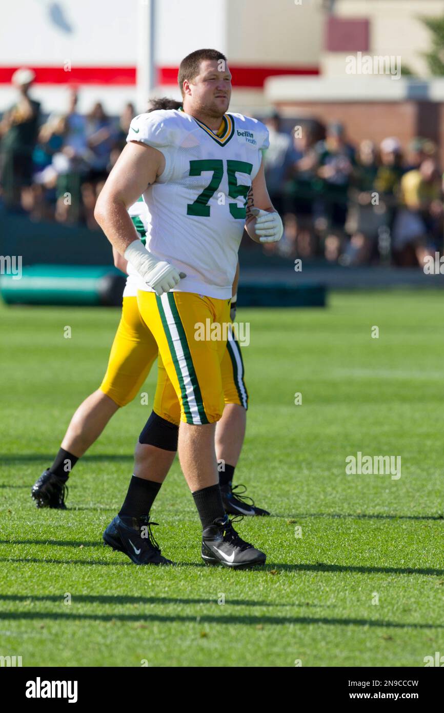 Green Bay Packers offensive tackle Bryan Bulaga (75) at NFL football ...