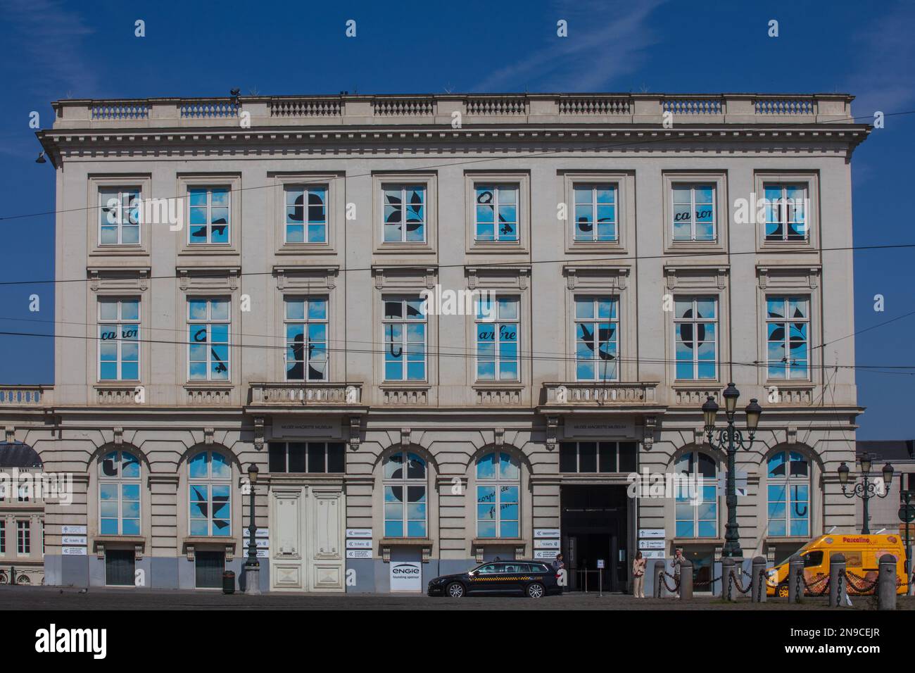 Magritte Museum, showing paintings of this Surreal artist. Brussels ...