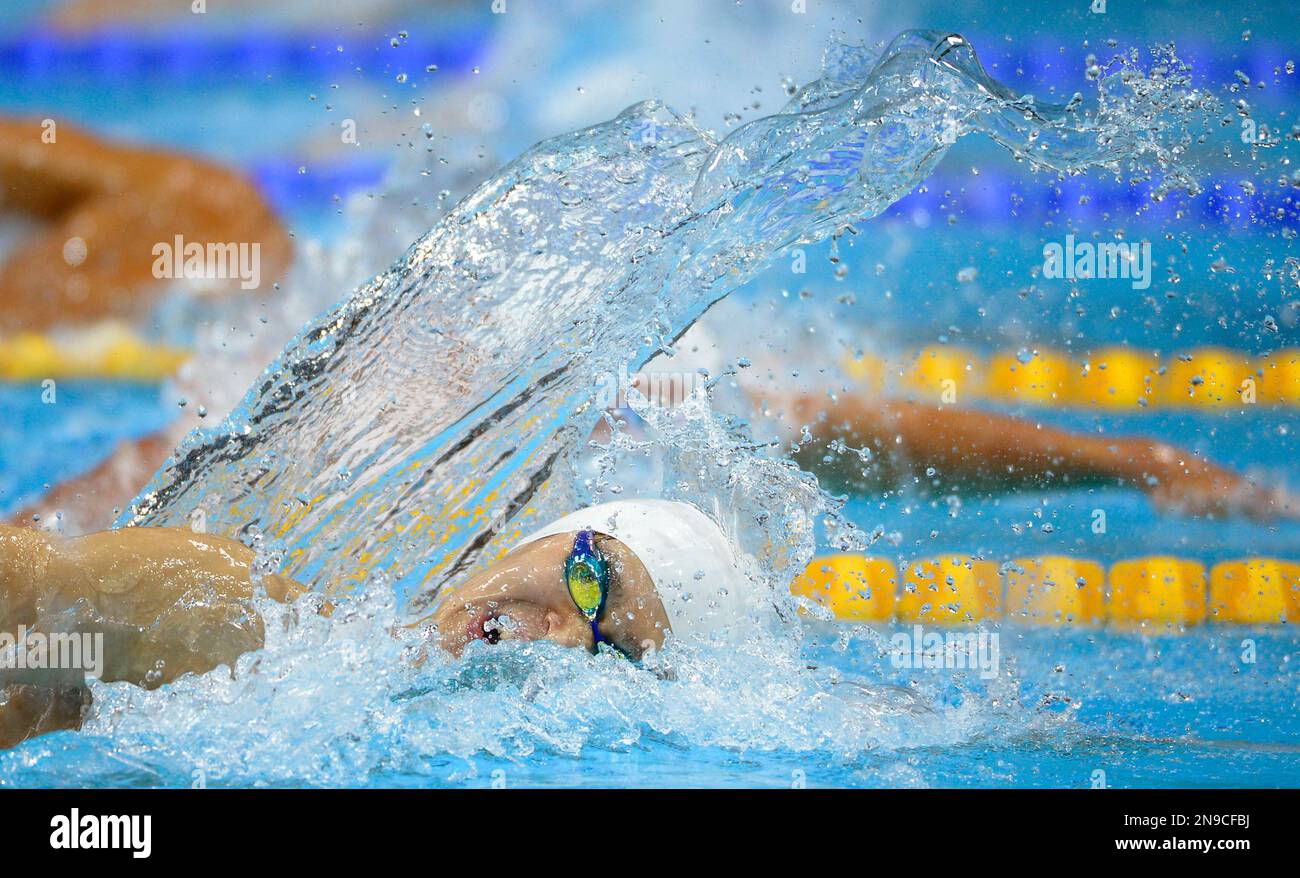China's Sun Yang competes in a men's 200-meter freestyle swimming heat ...