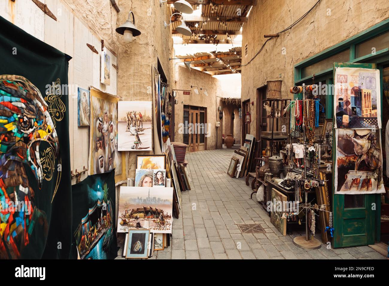 Al Seef Souq in Dubai Stock Photo - Alamy